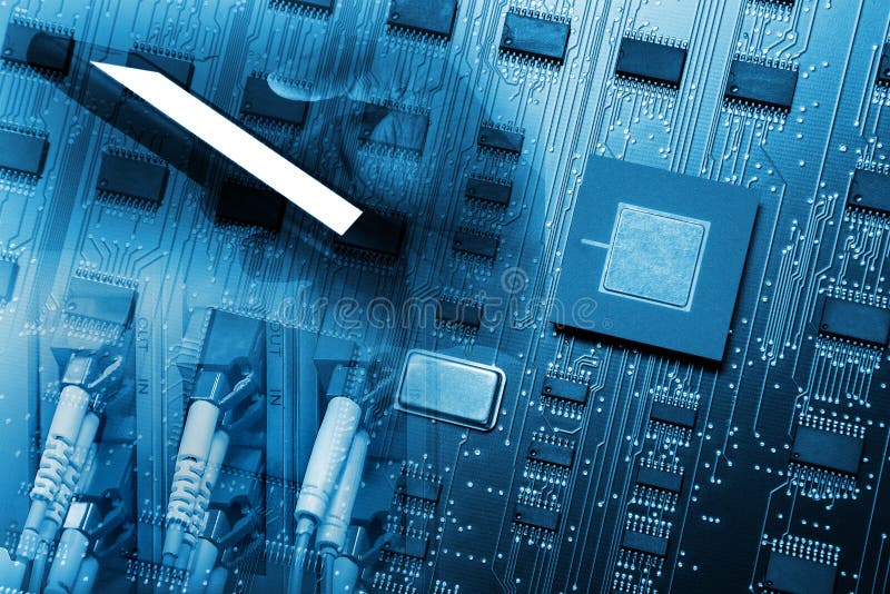 Technology Background with Smartphone, Wire Cable Networking ...