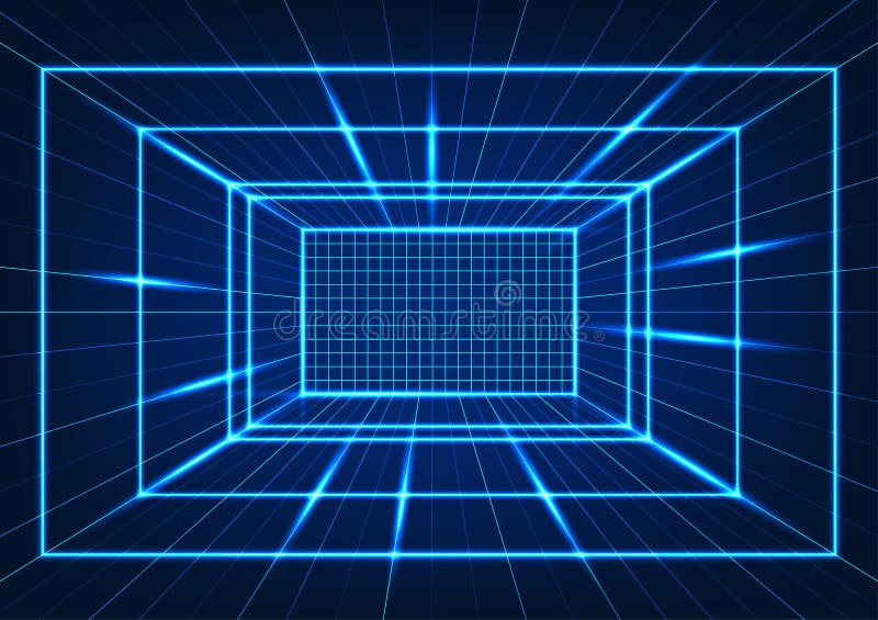 Technology Background, Square Shape, Arranged in a Grid, Conveying ...