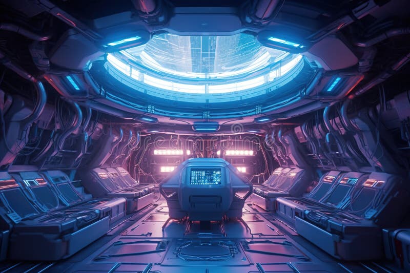 Technology Background. Technology Futuristic Background Interior ...