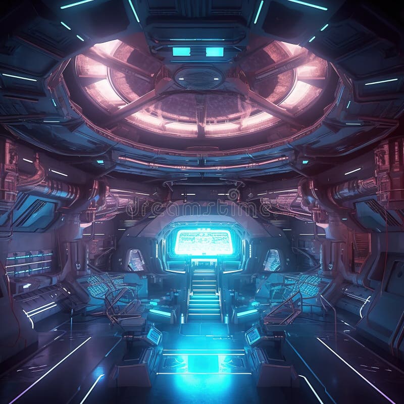 Technology Background. Technology Futuristic Background Interior ...