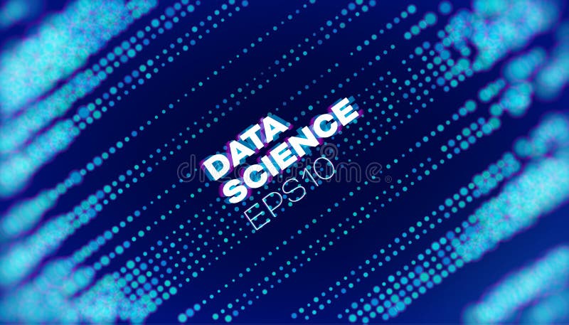 Data Science Abstract Vector Background. 3D Sphere Cloud Server ...