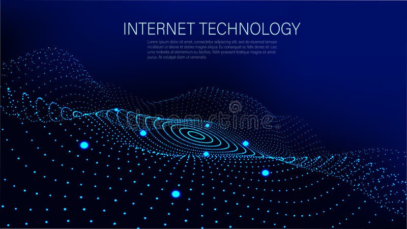 Technology Background. Virtual Reality Analysis. Futuristic Bitmap ...