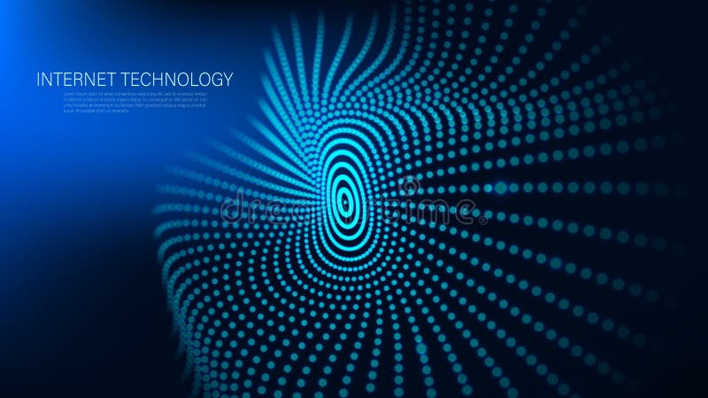 Technology Background. Virtual Reality Analysis. Futuristic Bitmap ...