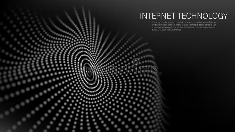 Technology Background. Virtual Reality Analysis. Futuristic Bitmap ...