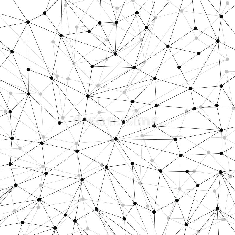 Technology Background for Web Site from Black Points of Connection ...