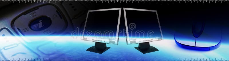 Communication Banner stock illustration. Illustration of blue - 2416717