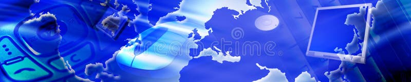 Technology banner. stock illustration. Illustration of computer - 1206687