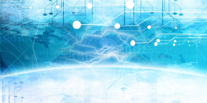 Technology banner stock illustration. Illustration of high - 5811174