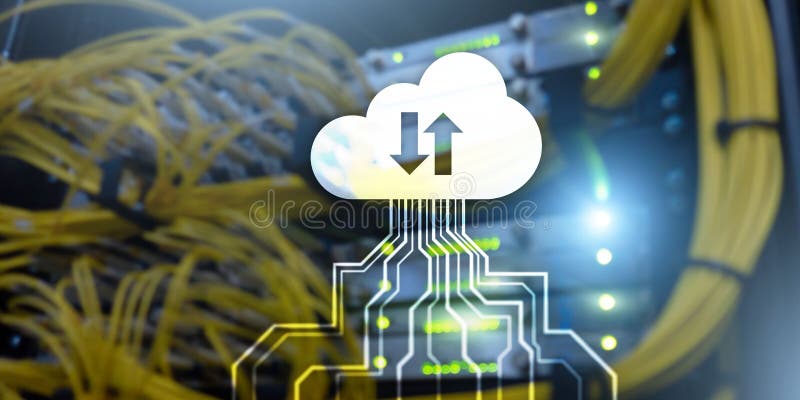 Technology Banner. Cloud Networking Data Storage Internet Concept on ...