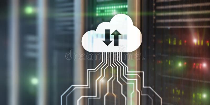 Technology Banner. Cloud Networking Data Storage Internet Concept on ...