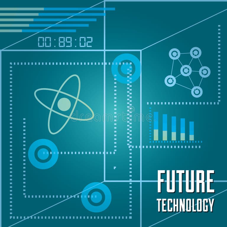 Technology Bar Statistics Diagram and Circuits Stock Vector ...