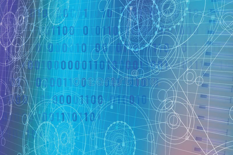 Technology Binary Code Digital Data Transfer Background Stock Vector - Illustration of abstract ...