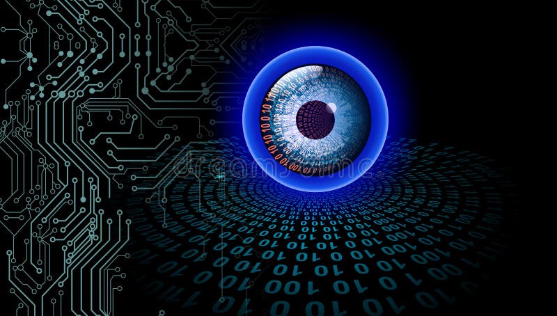 Technology Eye. Electronic Eye Futuristic Technology Background ...