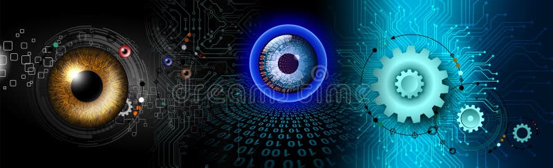 Technology Eye. Electronic Eye Futuristic Technology Background ...