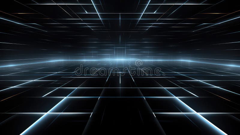 Technology Black Futuristic Background Stock Illustration ...