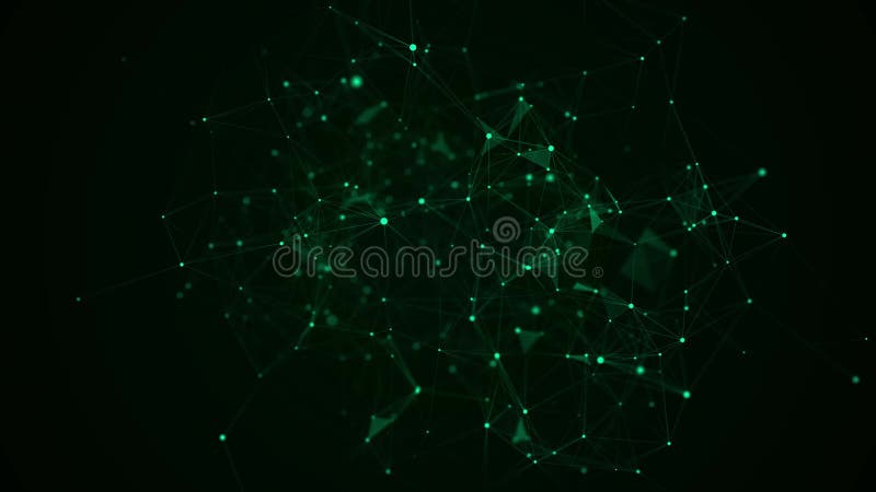 Technology Blockchain Concept. Network Connection Structure. 3D Rendering. Stock Footage - Video ...