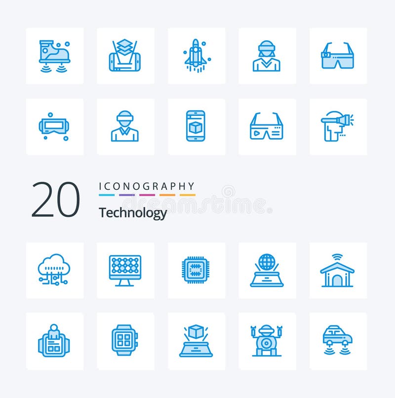 20 Technology Blue Color Icon Pack Like Technology Home Technology ...