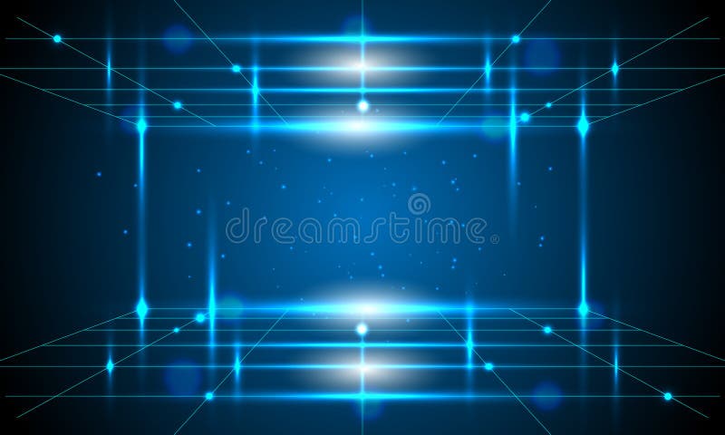 Technology Blue Lines and Abstract Background. Stock Vector ...