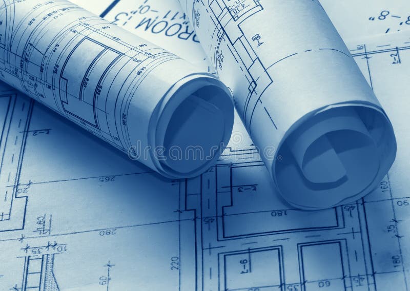 Technology blueprints stock image. Image of construction - 30602501