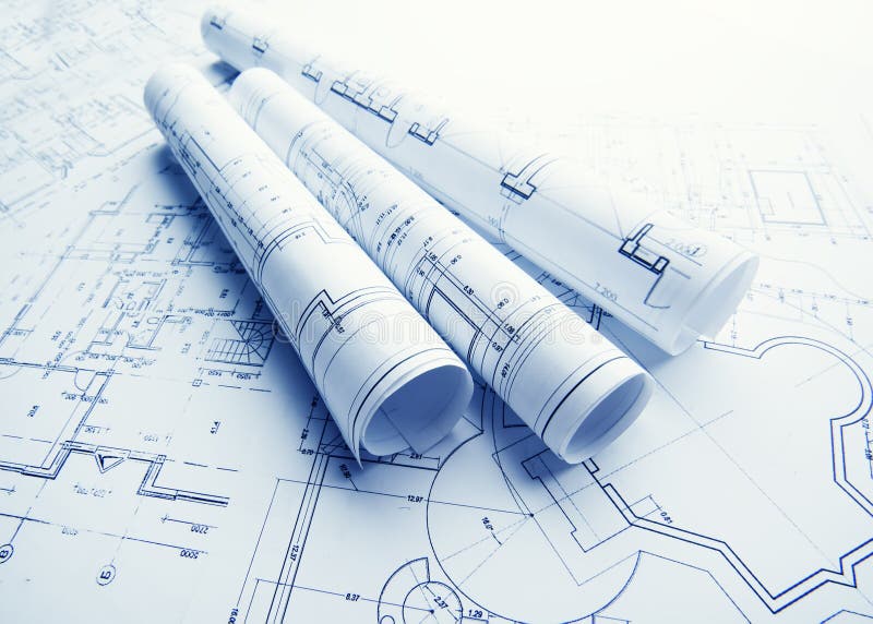 Technology blueprints stock photo. Image of concept, built - 30602456
