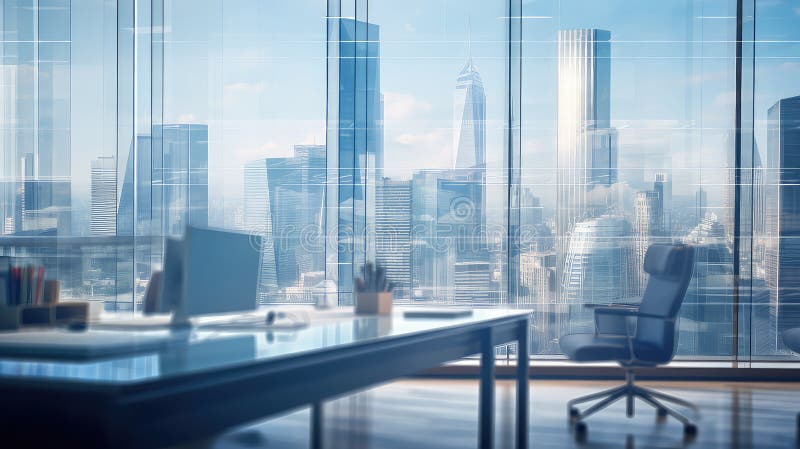 Technology Blur Office Business Stock Illustration - Illustration of ...