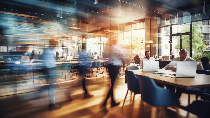 Technology Blur Workplace Business Stock Illustration - Illustration of ...