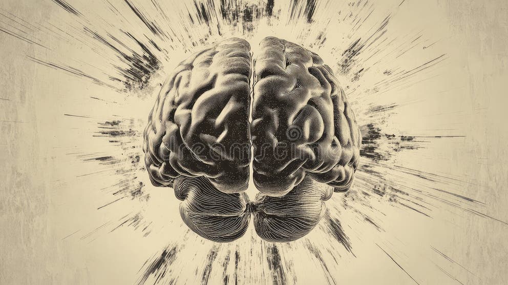 Technology Bouncing AI Brain Scan Stock Image - Image of mapping ...