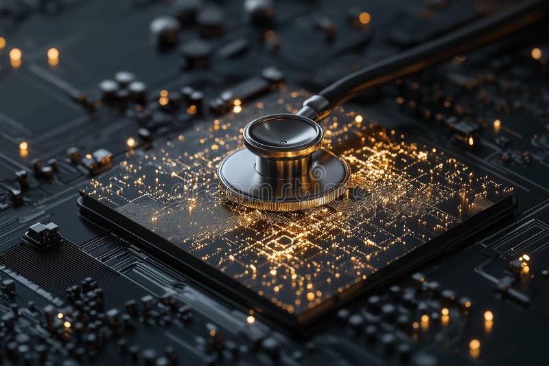 Technology Break through in Healthcare System Stock Illustration ...