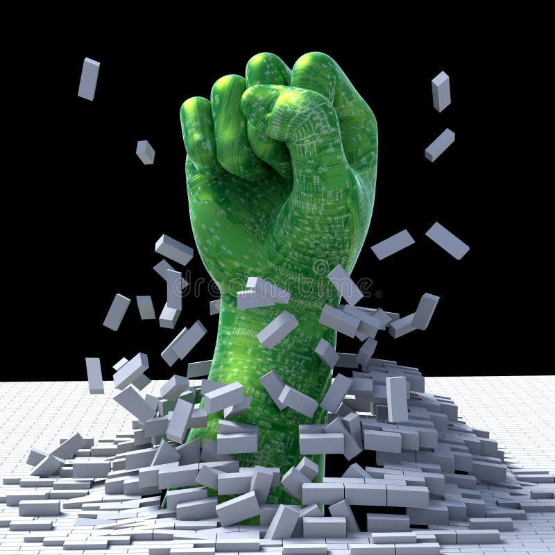 Technology Breakthrough stock illustration. Illustration of break ...