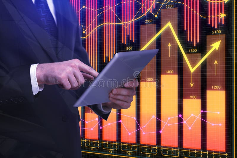 Technology and Broker Concept Stock Photo - Image of abstract, finger ...