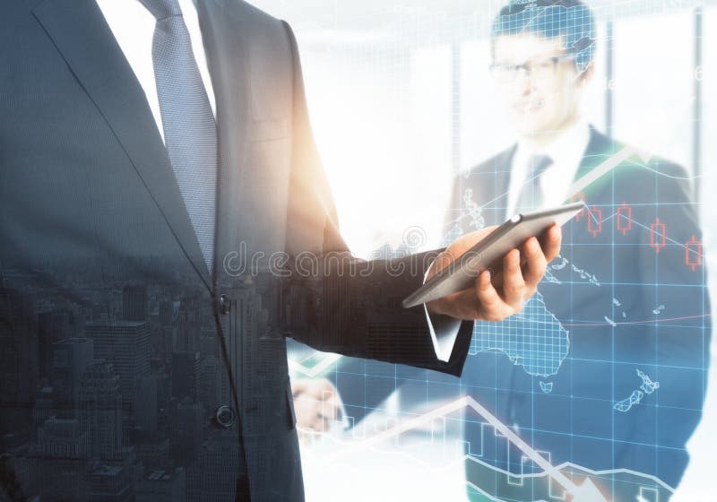 Technology and Broker Concept Stock Image - Image of finance, economy ...