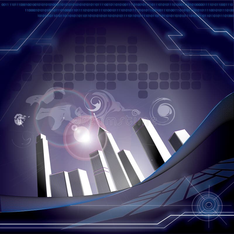 Technology building stock illustration. Illustration of square - 10228484