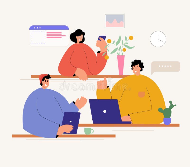 Technology. Business Illustration. Business Concept Illustrations ...