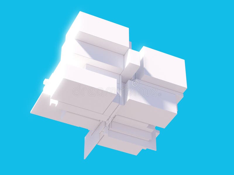 Technology Business Internet and Communication Concept - Abstract Cube ...