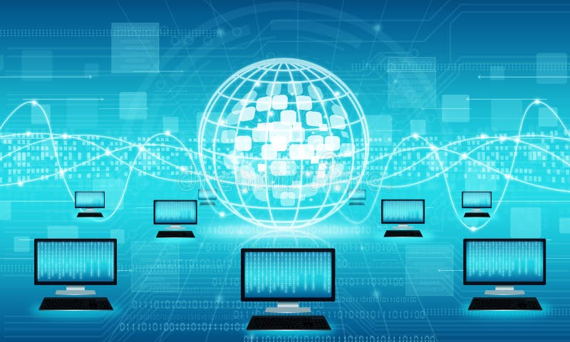 Technology Business Internet Connection Background Stock Image - Image ...