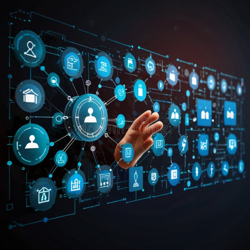 Technology, Business, the Internet, and Network Concepts. Process ...