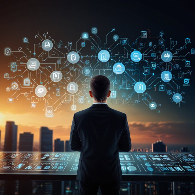 Technology, Business, the Internet, and Network Concepts. Process ...