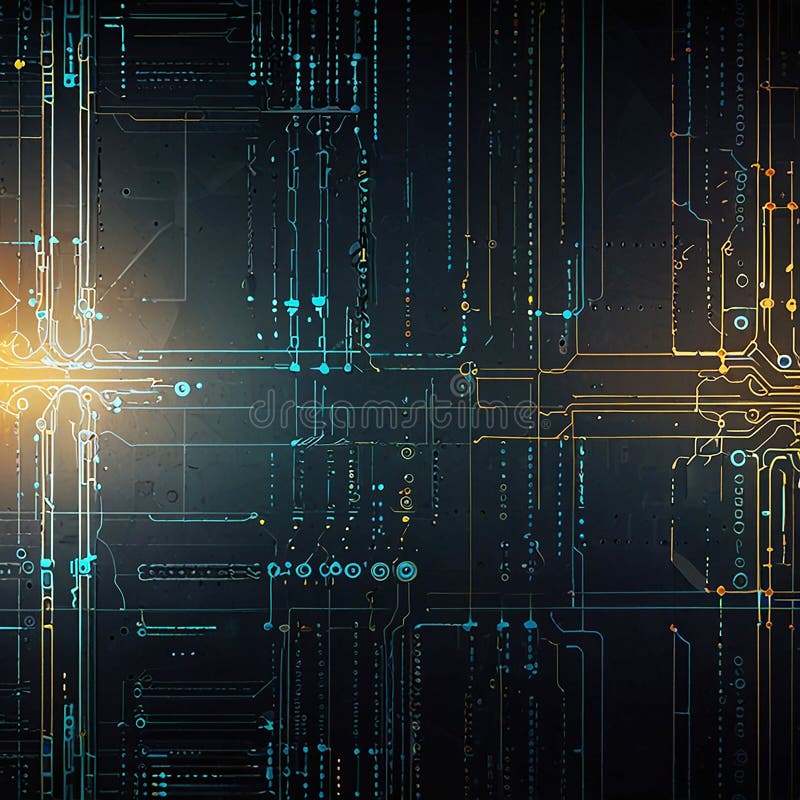 Technical Background stock illustration. Illustration of futuristic ...