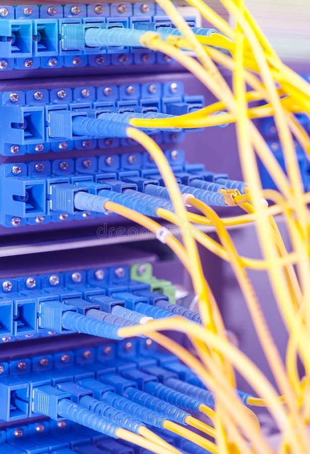 Technology Center with Fiber Optic Stock Photo - Image of category ...