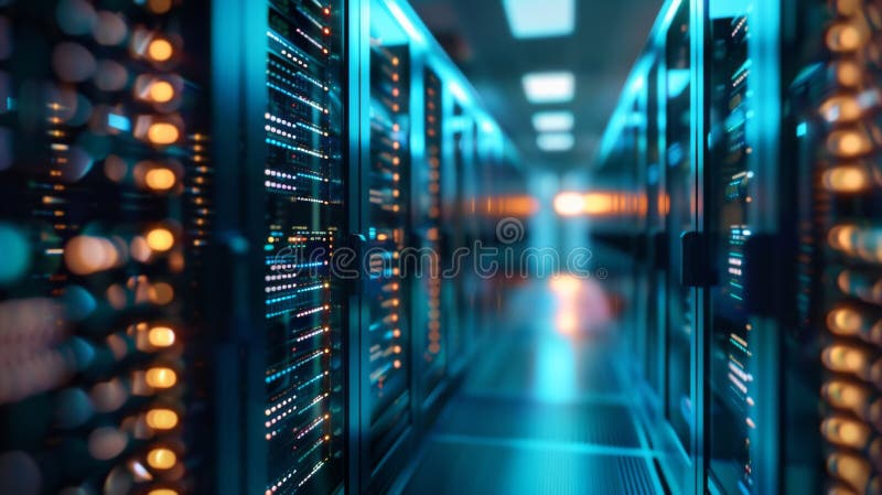 Technology Center Hallway with Server Racks Stock Photo - Image of ... Technology Center Hallway with Server Racks Stock Photo - Image of ...