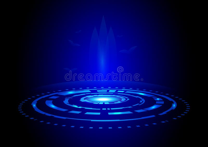 Technology Circle Background.9,technology Ring, Made of Geometric ...