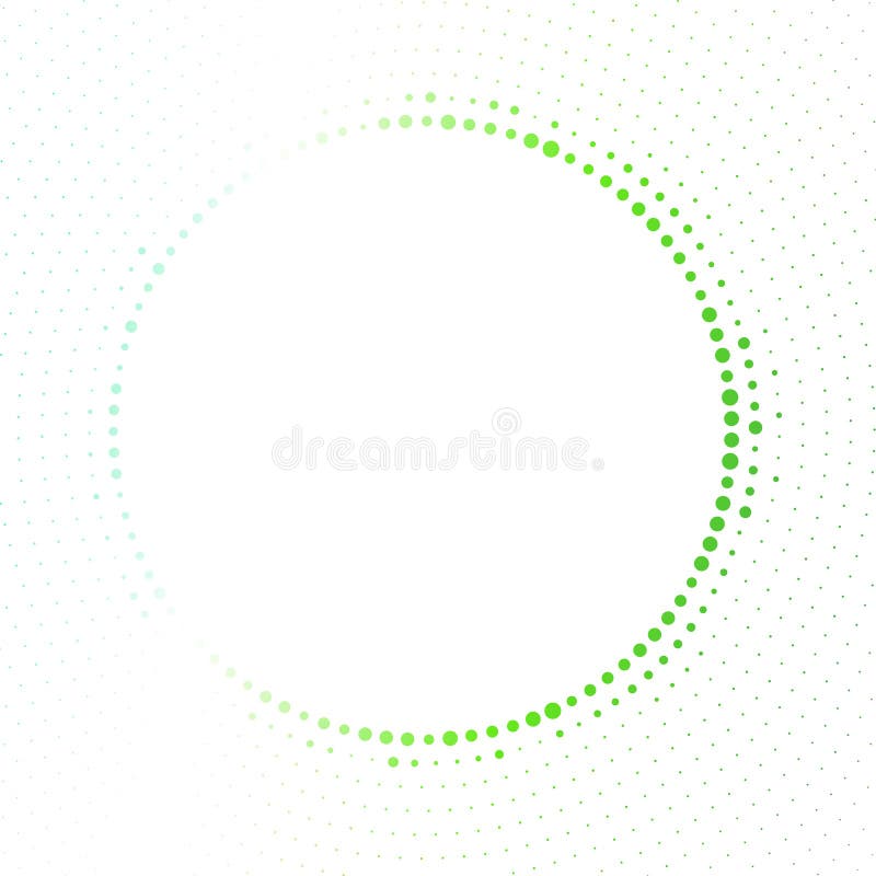 Technology Circle with Dots. Vector Illustration Stock Illustration ...