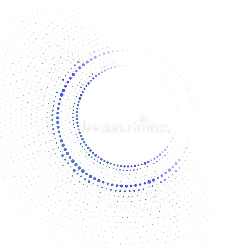 Technology Circle with Dots. Vector Illustration Stock Illustration ...
