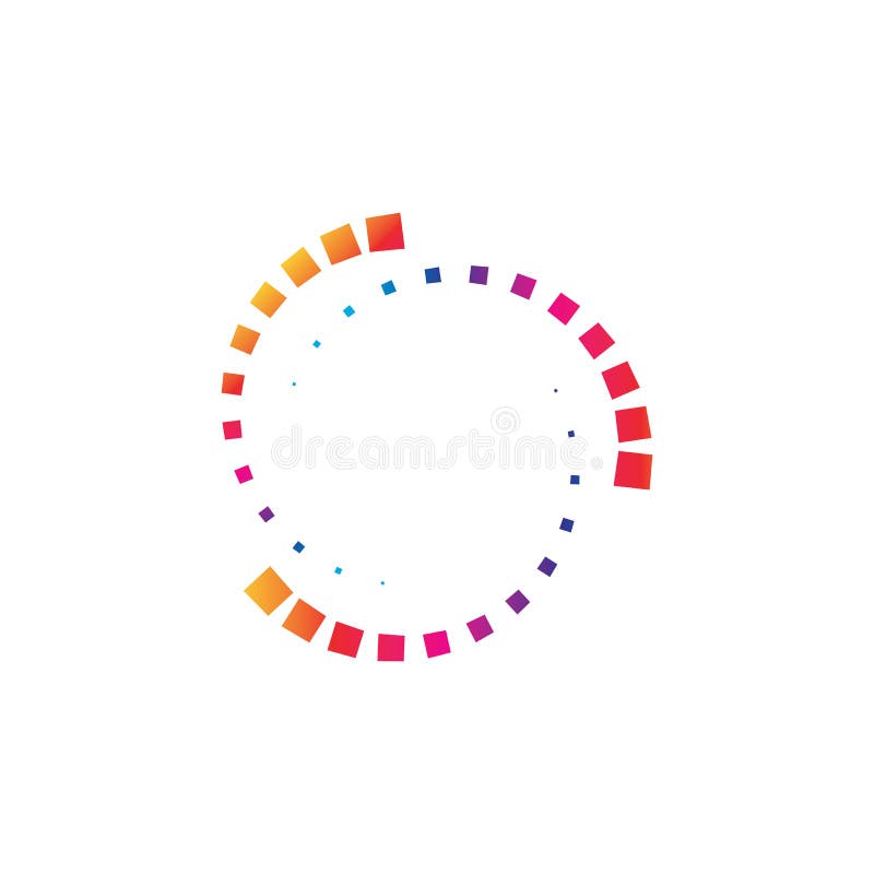 Technology Circle Logo and Symbols Stock Vector - Illustration of flow ...