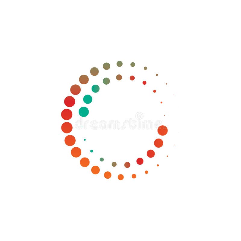 Technology Circle Logo and Symbols Stock Illustration - Illustration of ...