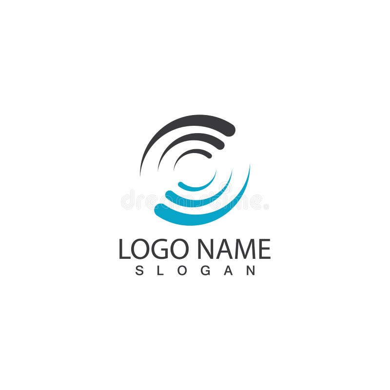 Technology Circle Logo and Symbols Vector. Stock Vector - Illustration ...