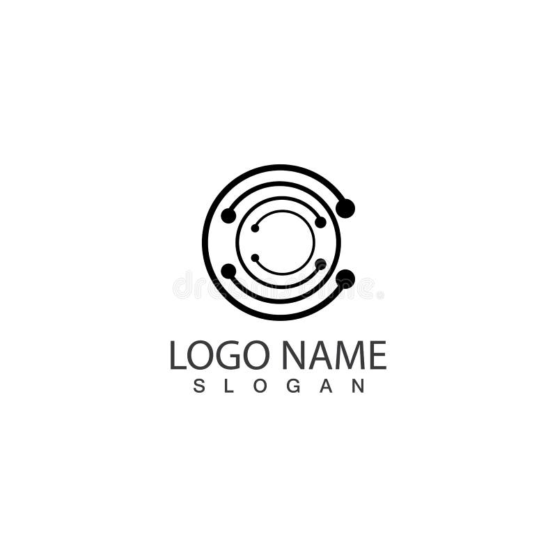 Technology Circle Logos Symbols and Vector Stock Vector - Illustration ...