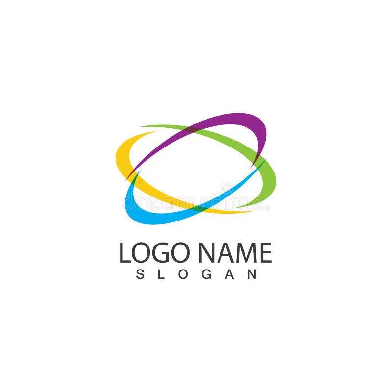 Technology Circle Logo and Symbols Vector. Stock Vector - Illustration ...