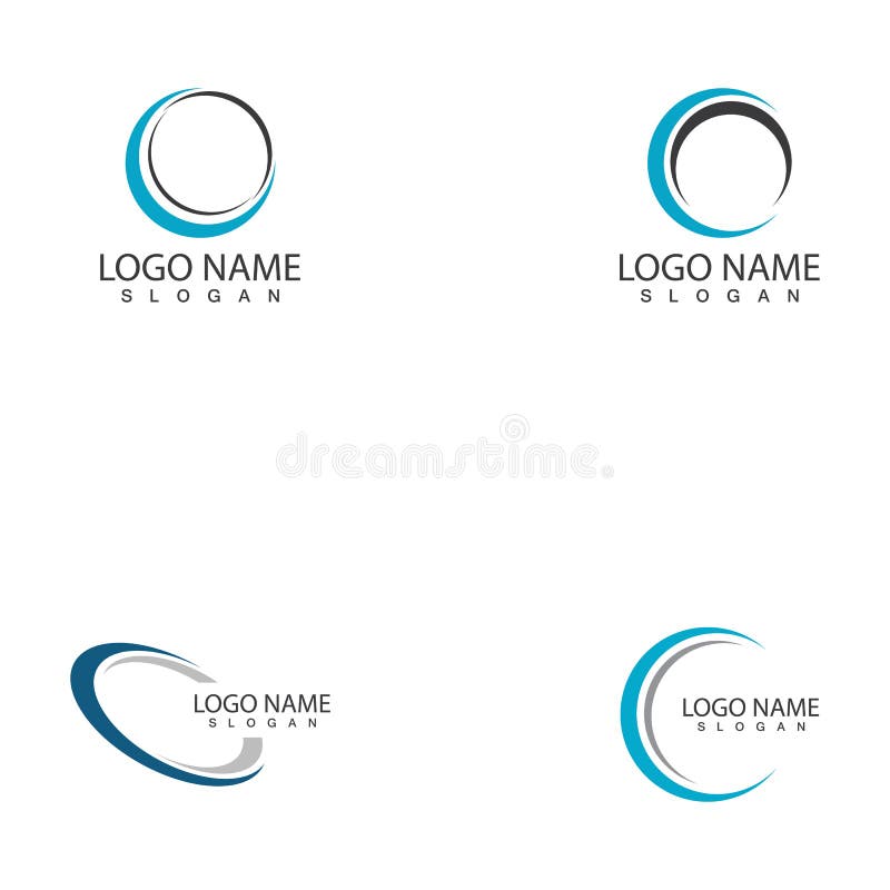 Technology Circle Logo and Symbols Vector. Stock Vector - Illustration ...
