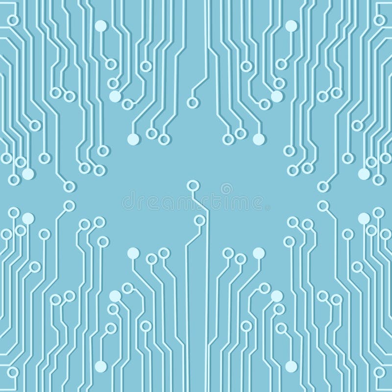 Technology Circuit Board Background Texture. Vector Illustration Stock ...